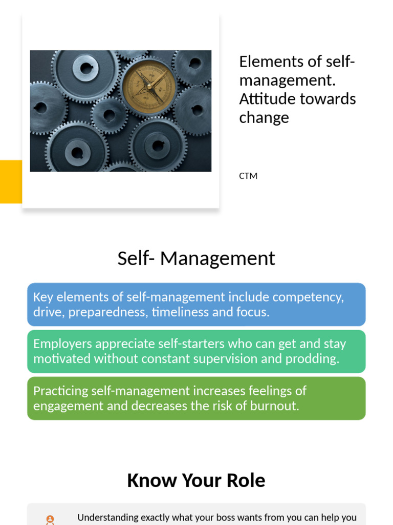 Essential Self-Management Skills Guide | PDF | Time Management ...