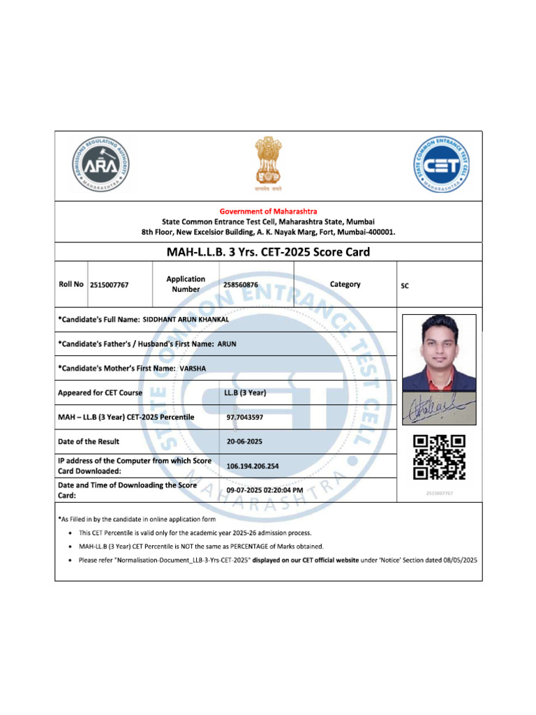 Score Crd Pdf