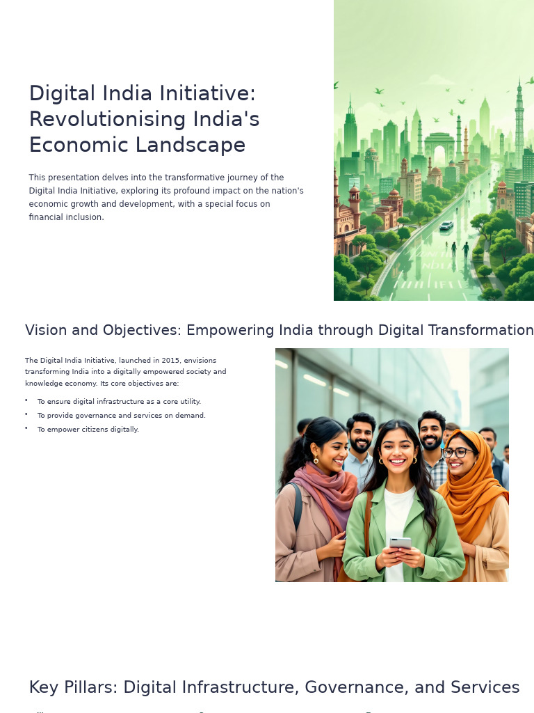 Digital India: Transforming Economy & Inclusion | PDF | Financial ...