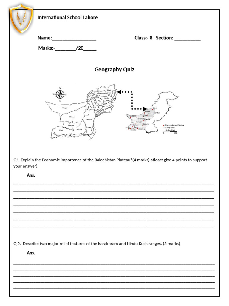 Grade 8 Unit 1 Quiz | PDF | Earth Sciences | Chess Openings