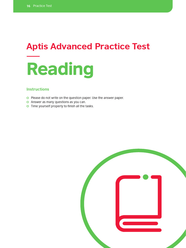 Aptis Advanced Reading Practice Test | PDF | Weather | Weather Forecasting