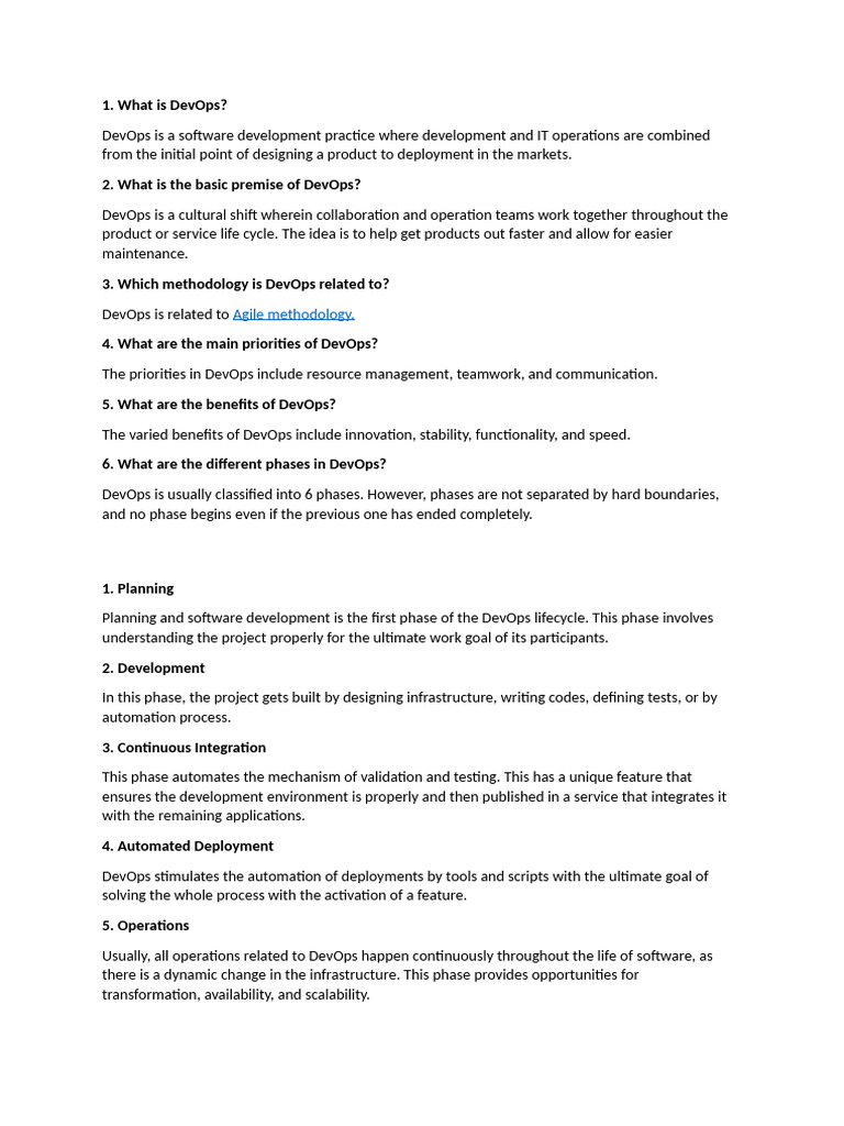 Devops Question Answer | PDF | Selenium (Software) | Version Control