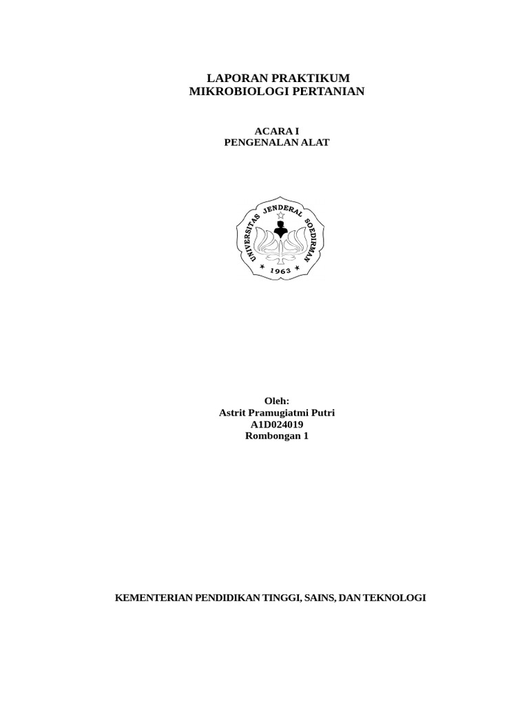 A1d024019 - Astrit Pramugiatmi Putri - Acara 1 | PDF