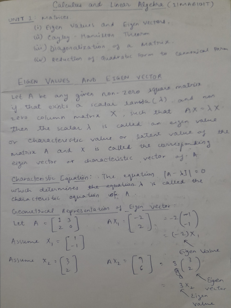 Matrices Notes | PDF