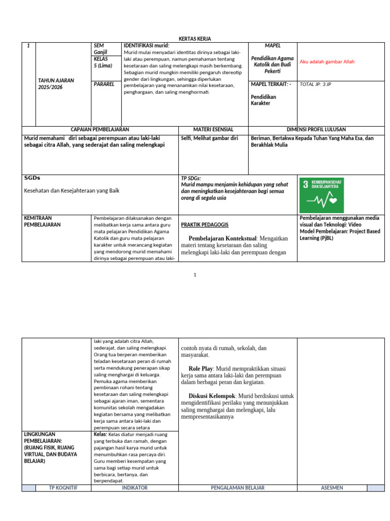 DPB PAKAT Kelas 5 2025-2026 | PDF