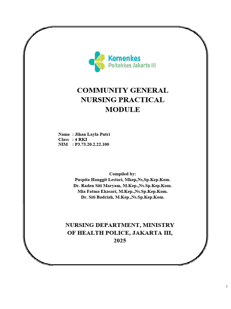 Community Gerontology Nursing Module | PDF | Memory | Dementia