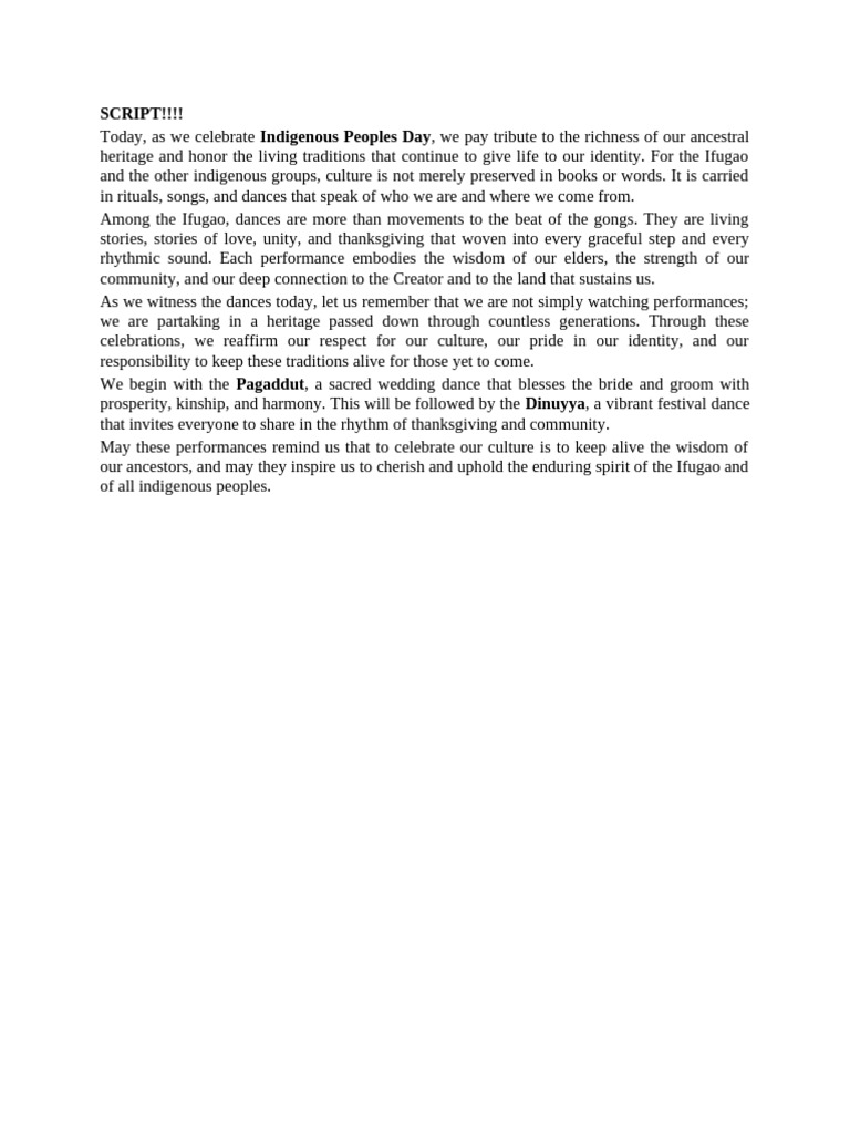 Synopsis Ip Day | PDF