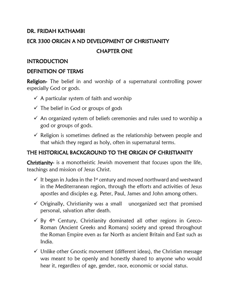 Origin and Development of Christianity-1 | PDF | Jesus | Ministry Of Jesus