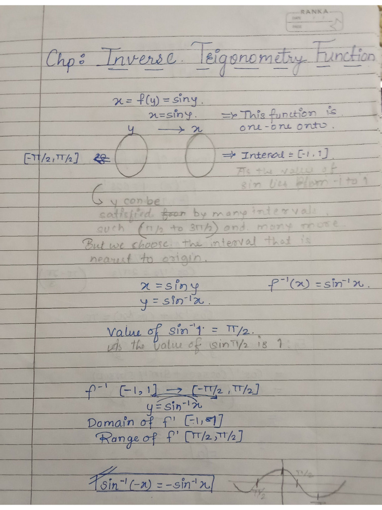 Inverse Trigonometry | PDF