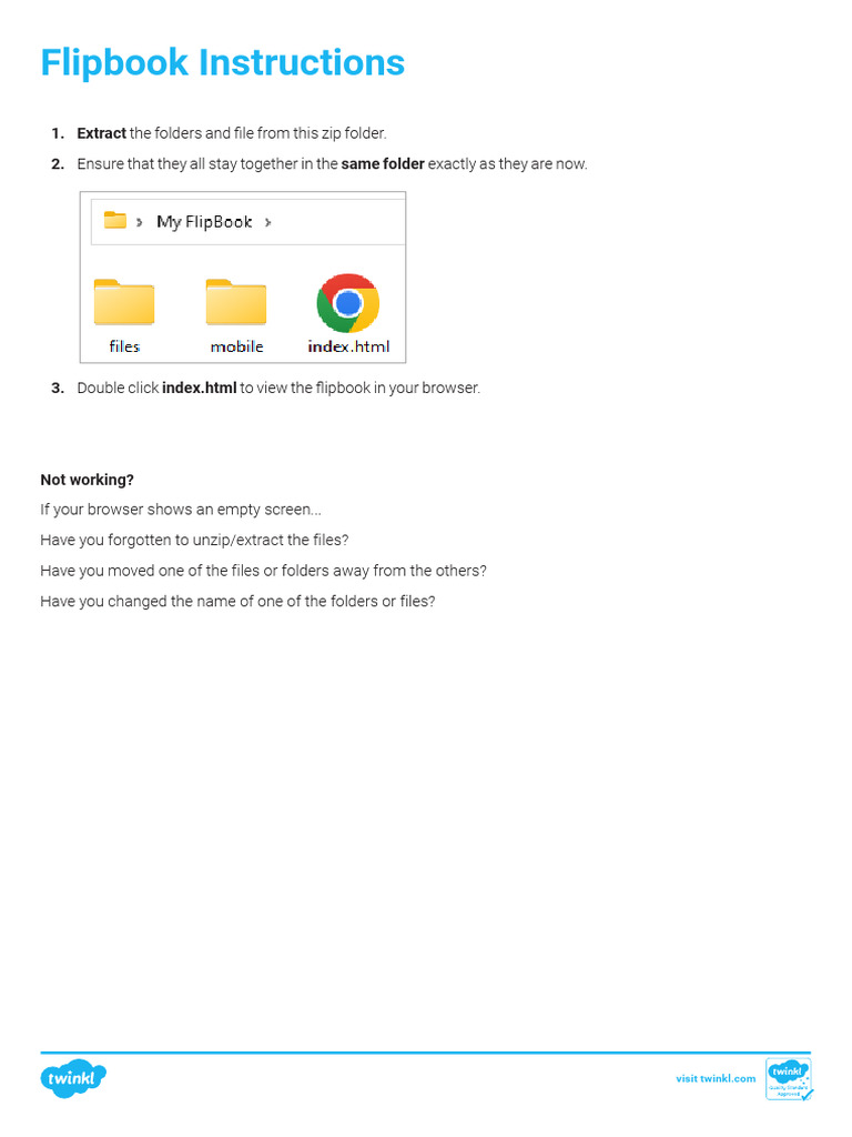 READ ME! Flipbook Instructions | PDF