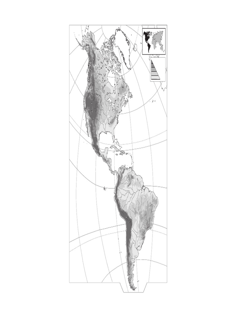 Mapa de Relieve de América | PDF