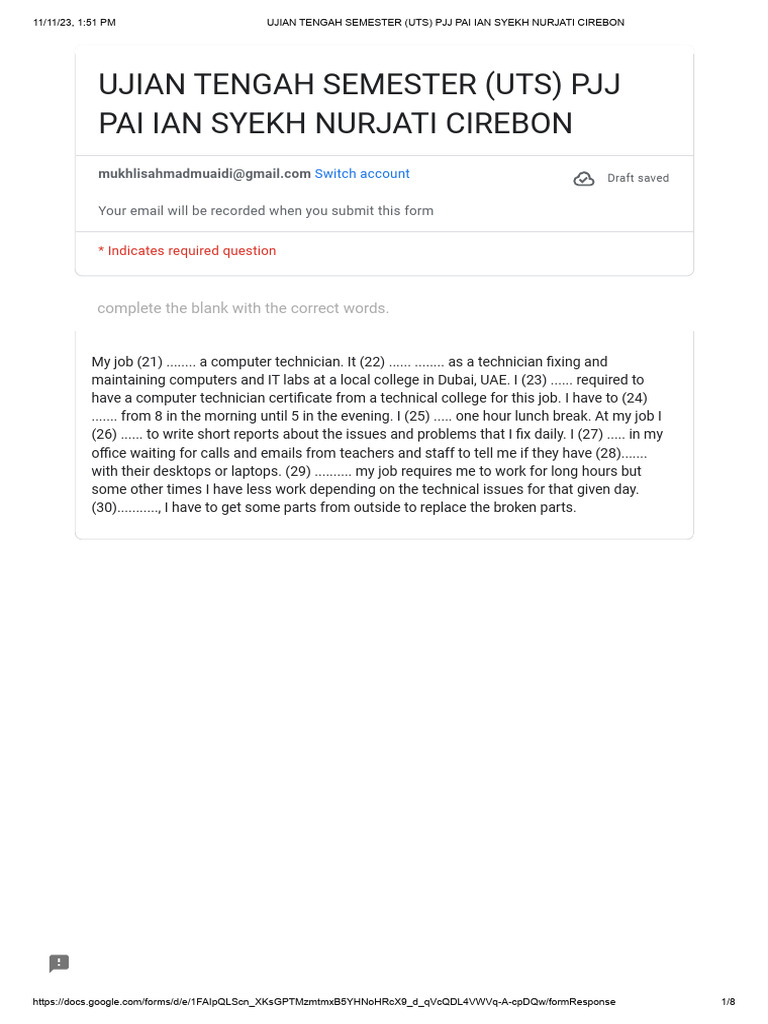 Ujian Tengah Semester (Uts) 3 | PDF | Personal Computing | Computer Hardware