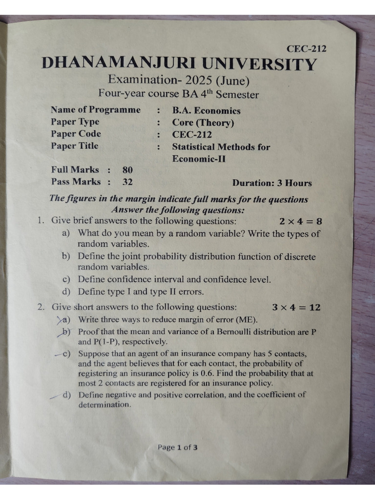 Statistics II | PDF
