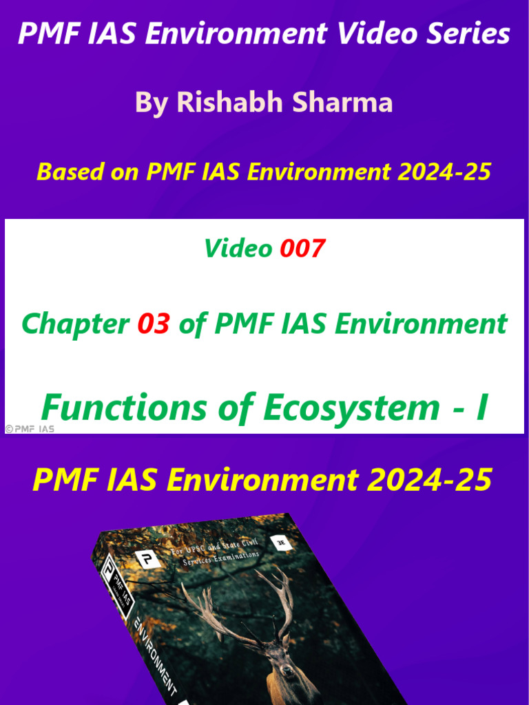 PMFIAS Enviornment 2024 Video Series 07 1 | PDF | Thermoregulation ...