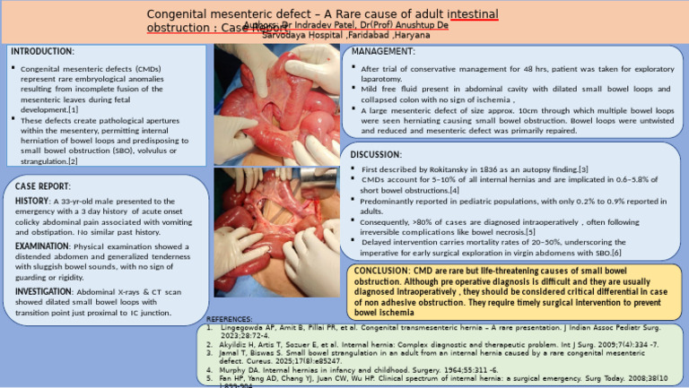 Congenital Mesenteric Defect in Adults | PDF | Diseases And Disorders ...