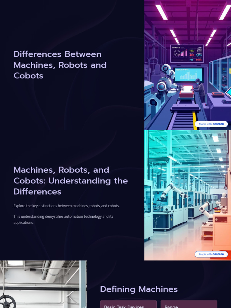 Machines, Robots, and Cobots Explained | PDF | Robot | Robotics