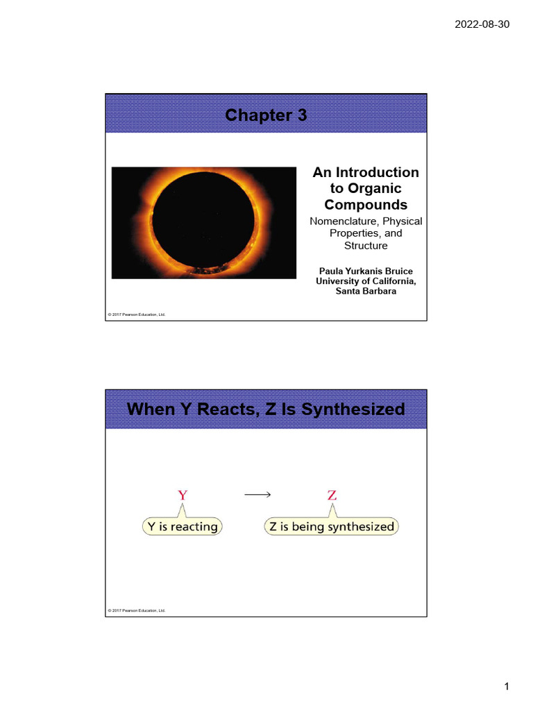 An Introduction To Organic Compounds: Paula Yurkanis Bruice University ...