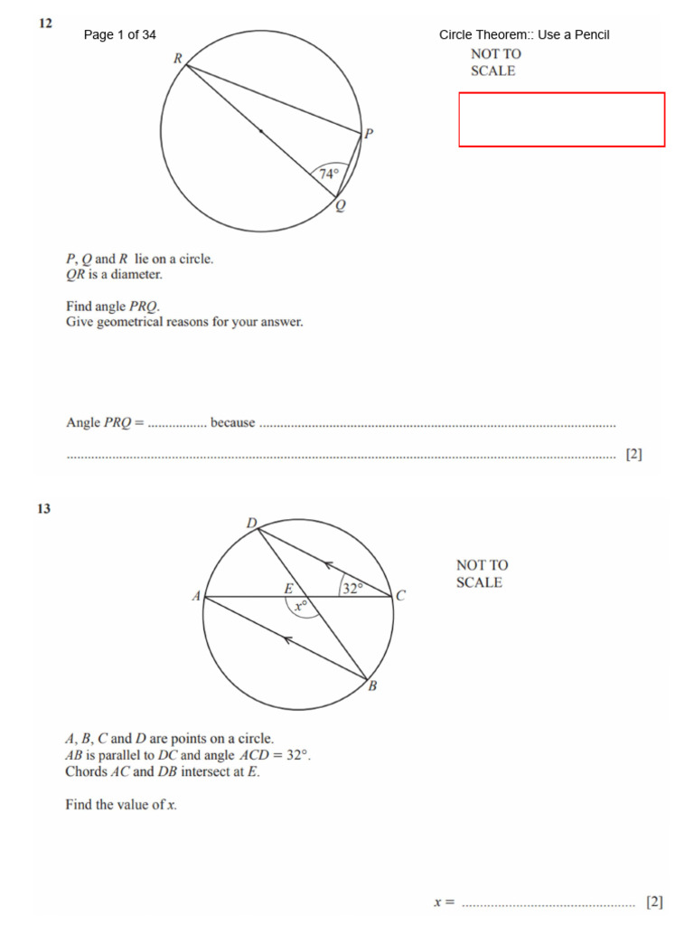Circle Theorems S25 - Display1 | PDF | Geometry