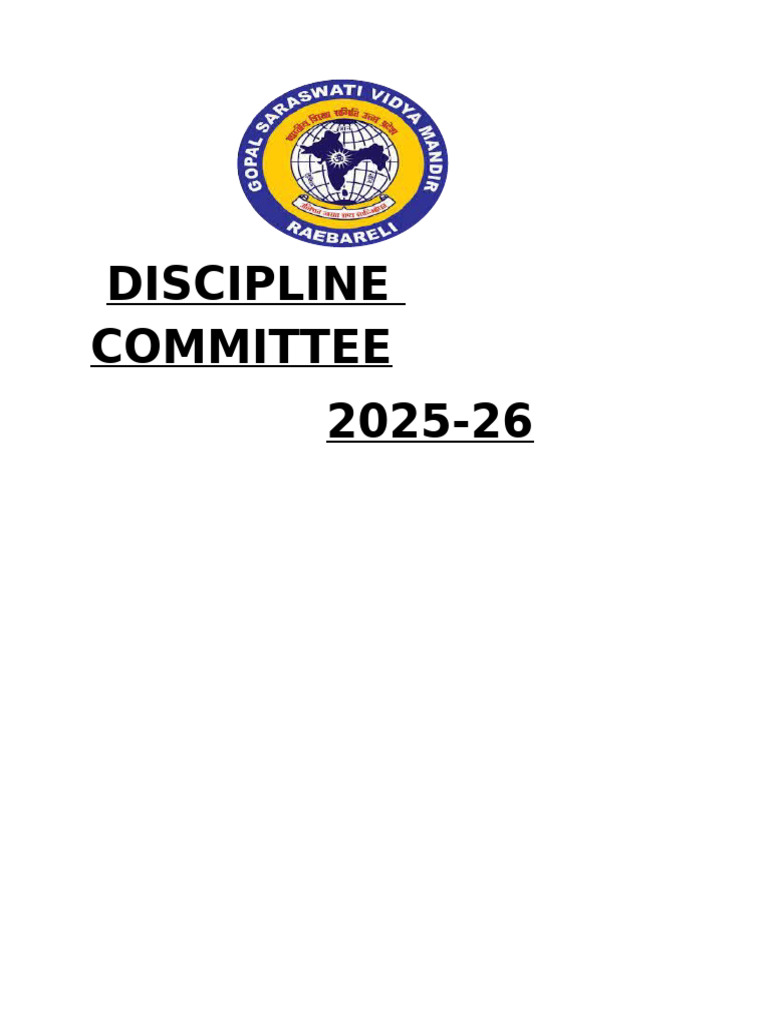 Discipline Committee | PDF