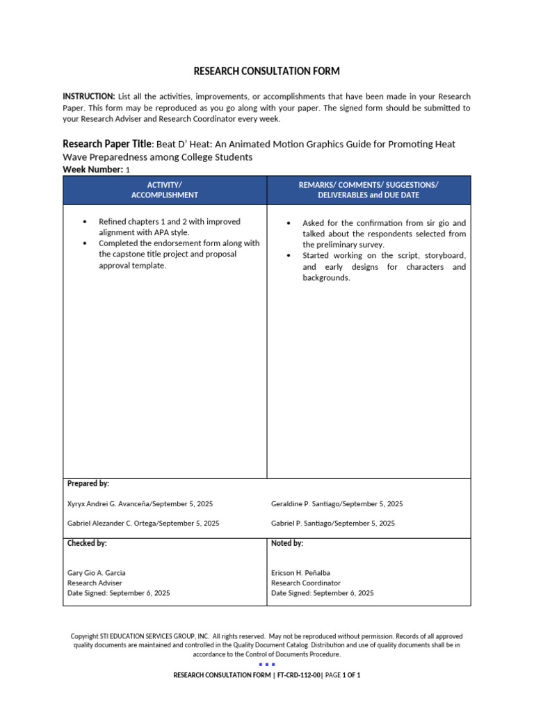 Research Consultation Form | PDF