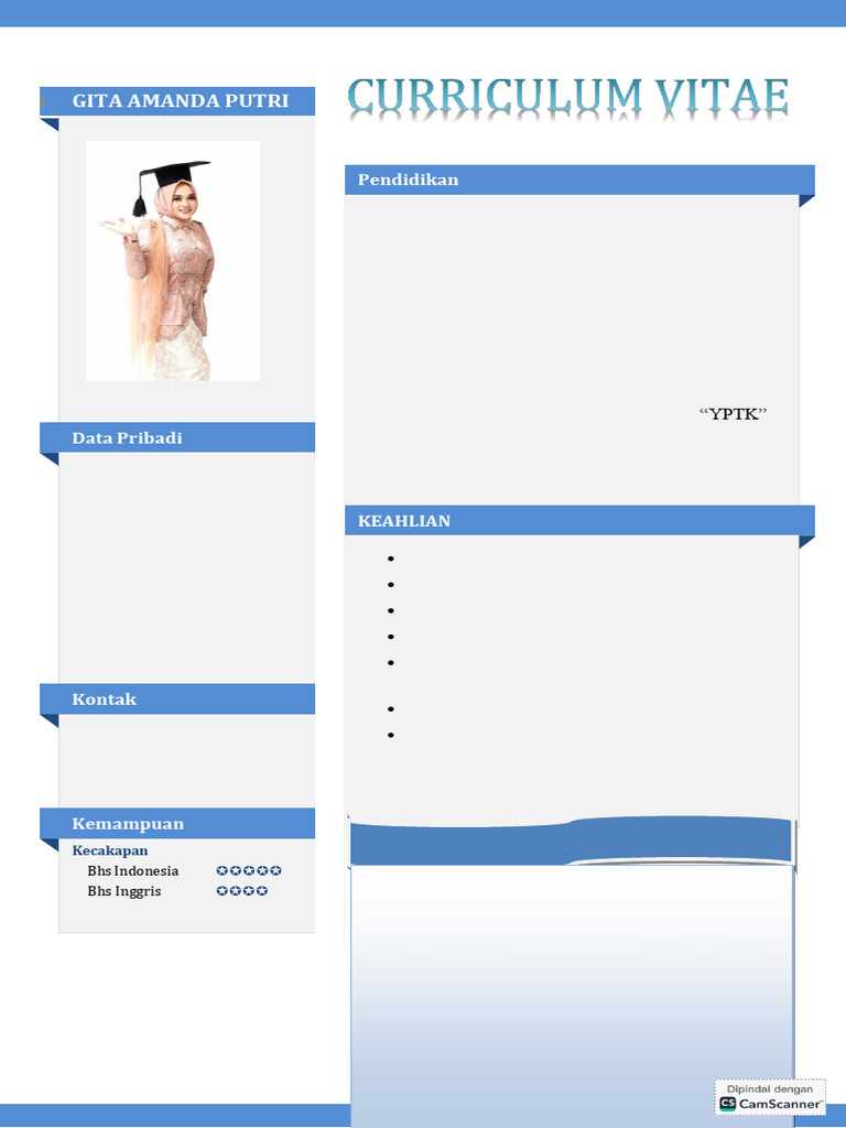 Surat Lamaran Gita Amanda Putri IMFI | PDF