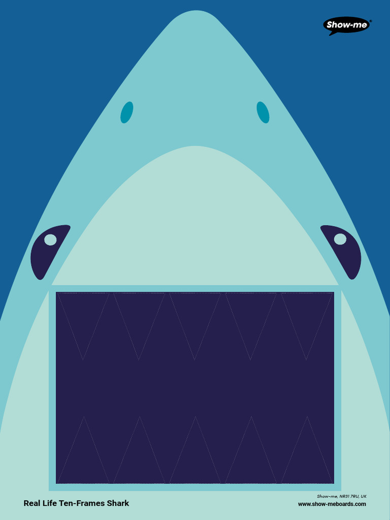 Real Life Ten Frames Shark | PDF