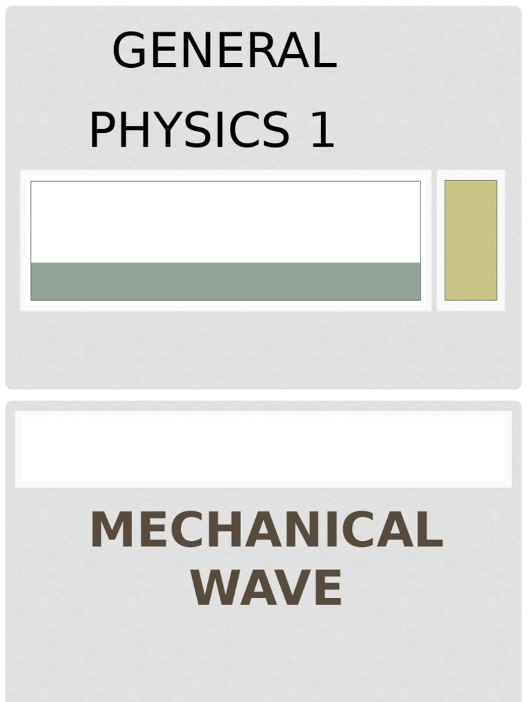 Lesson 6. Mechanical Wave | PDF