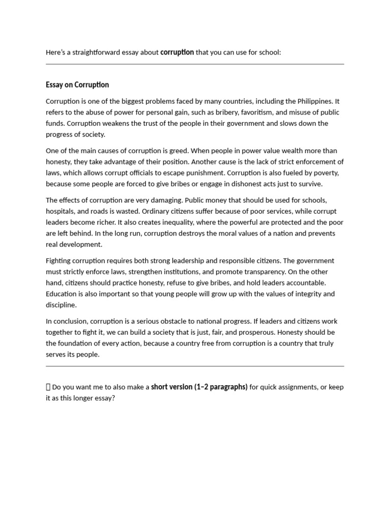Corruption | PDF