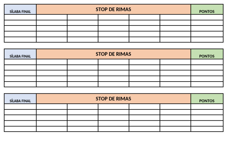 Stop Rimas | PDF