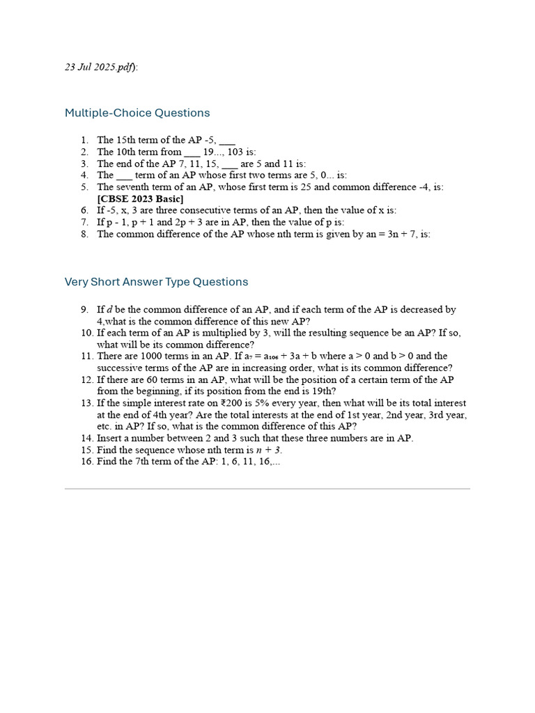 AP Questions and Solutions Guide | PDF