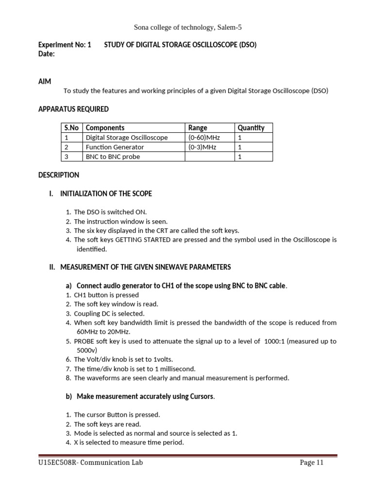 ACS Lab Manual | PDF | Frequency Modulation | Detector (Radio)
