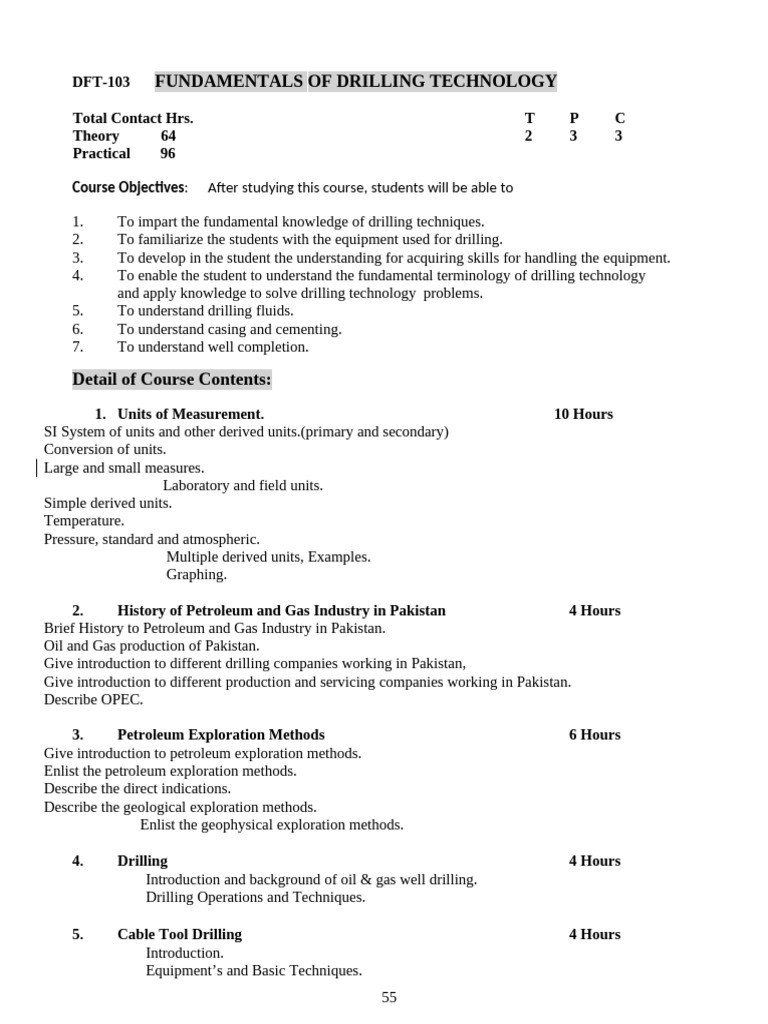 Fundamentals of Drilling Technology | PDF | Casing (Borehole) | Oil Well