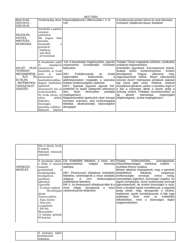 Heti Terv Febr. 3.hét | PDF