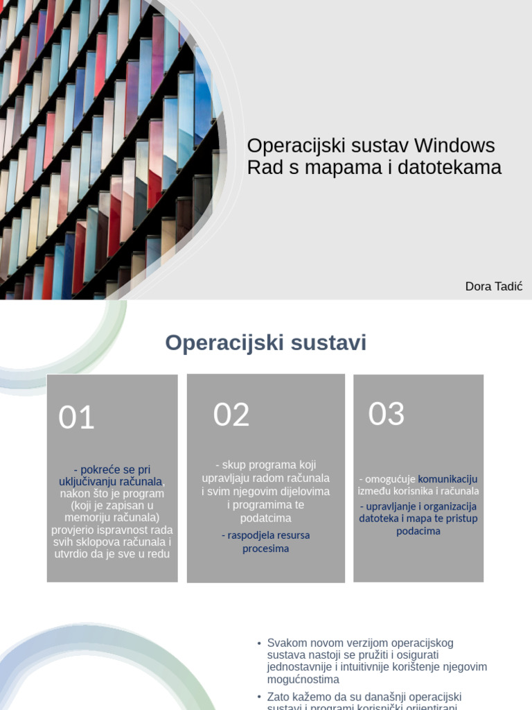 Operacijski Sustav, Rad S Mapama I Datotekama | PDF