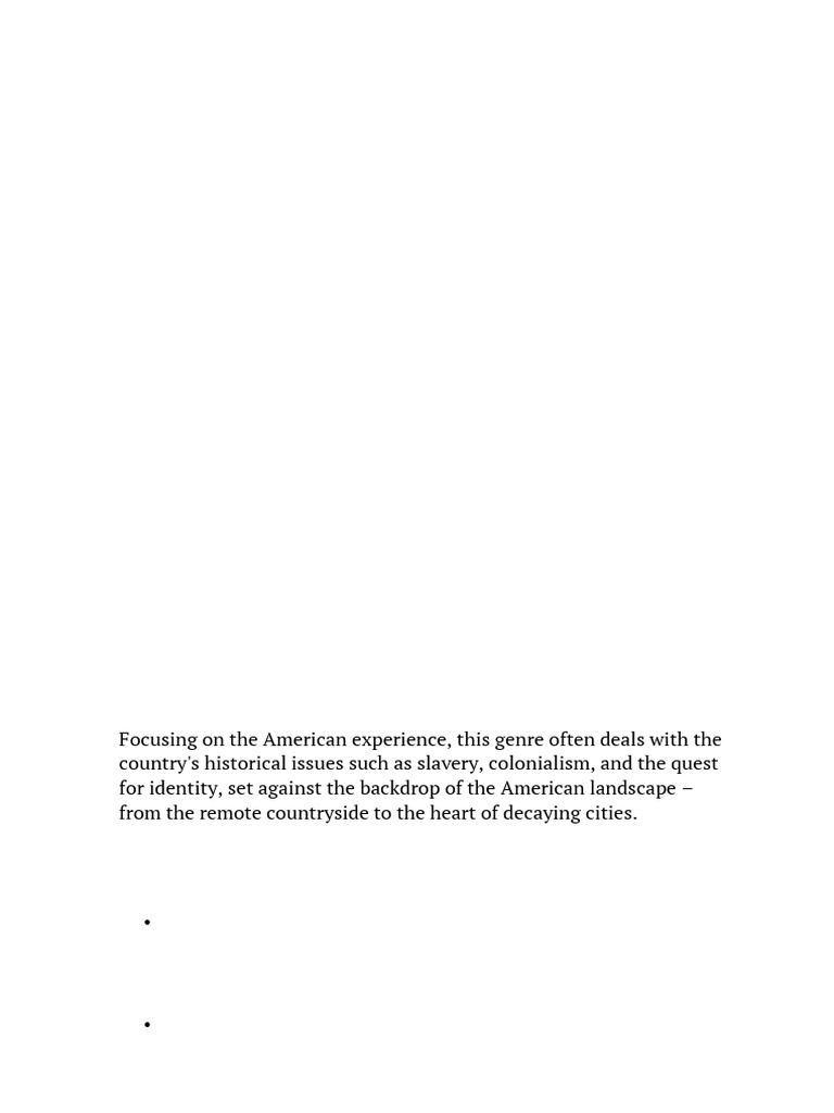 American Gothic Literature Overview | PDF