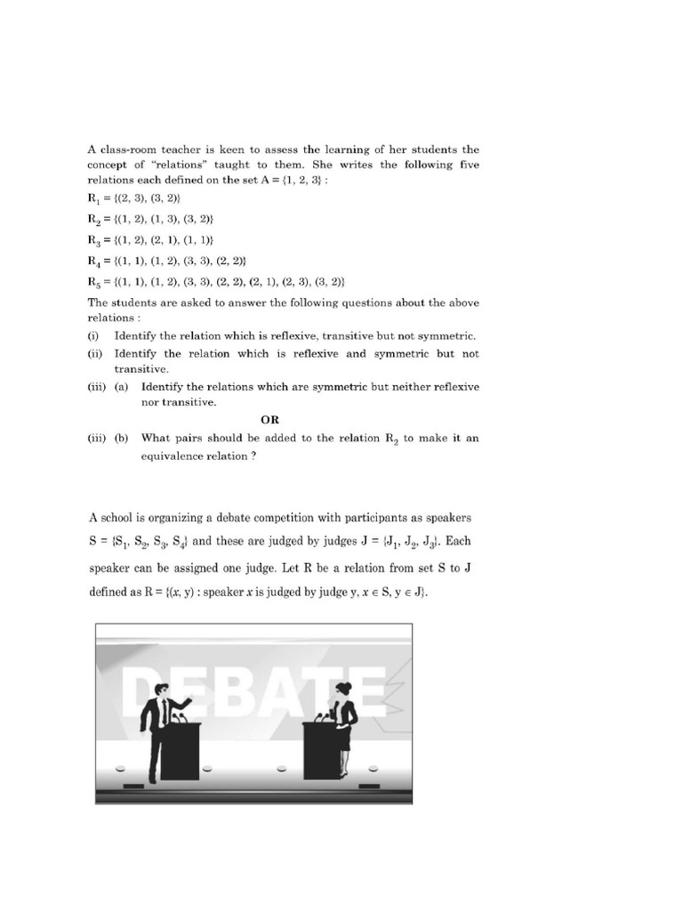 Case Studies - Relations and Functions - ITF | PDF
