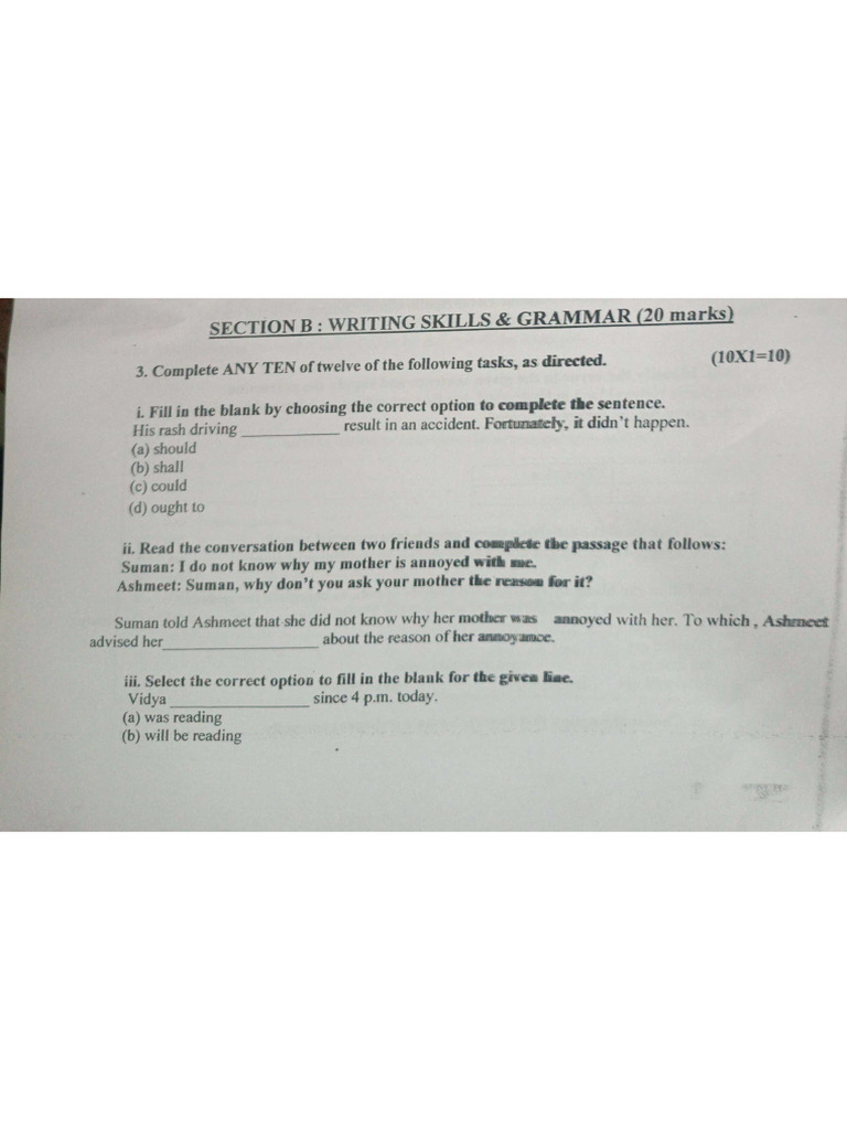 Grammar Practice 2 | PDF