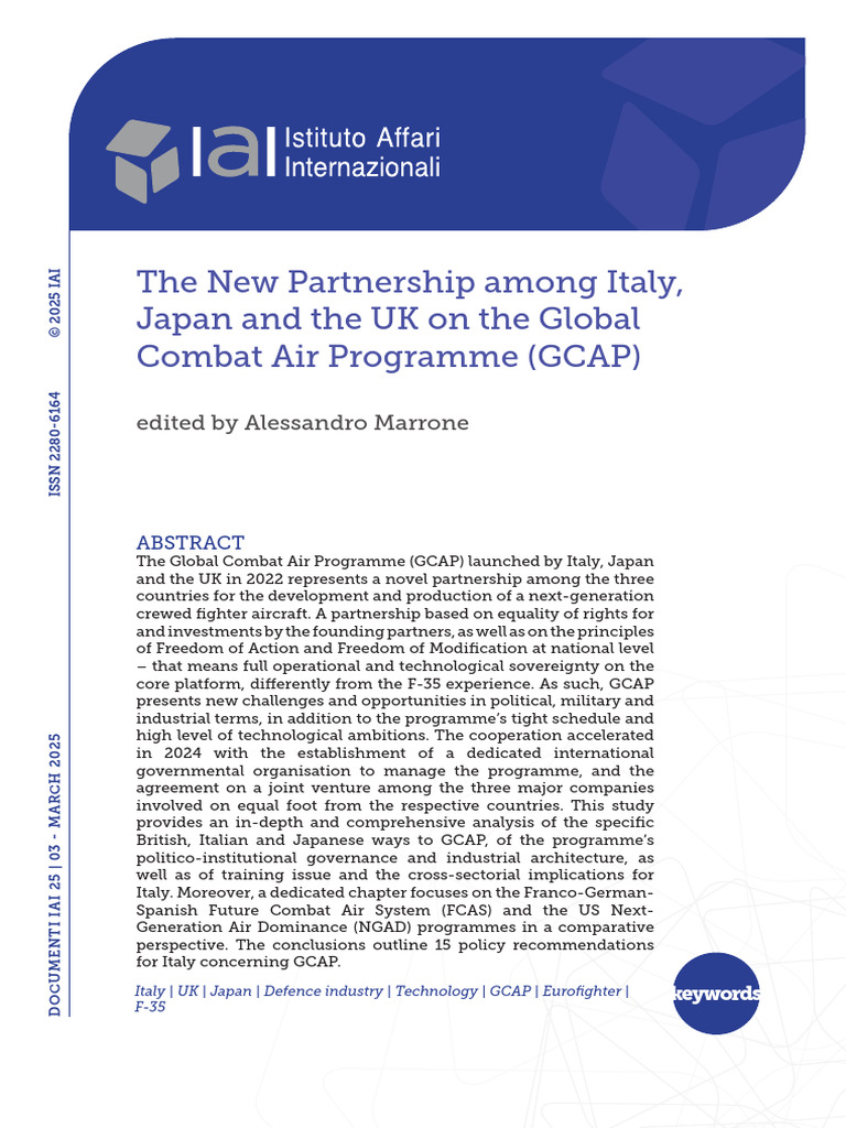 GCAP Tempest IAI 20250315 | PDF | Aviation | Aircraft