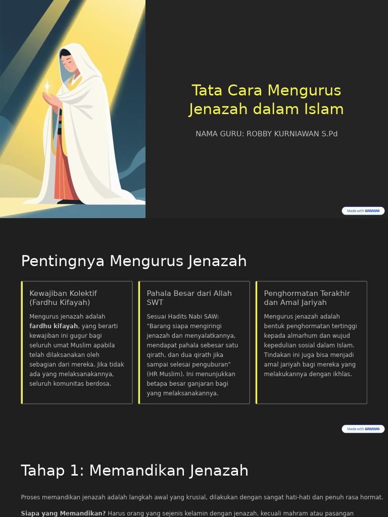 Panduan Mengurus Jenazah dalam Islam | PDF
