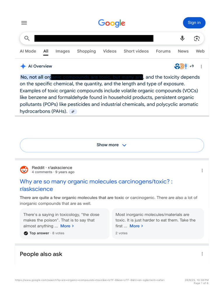 Are Organic Compounds Toxic - Google Search | PDF | Volatile Organic ...