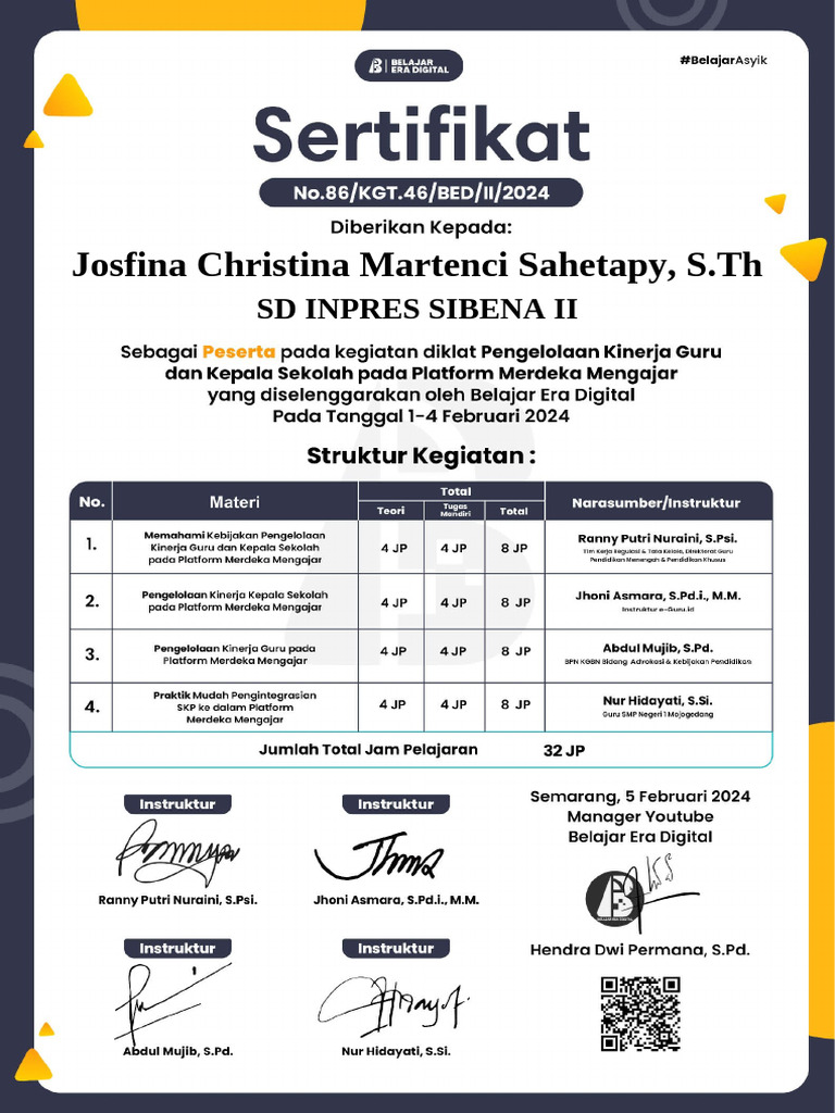 Sertifikat 1 | PDF