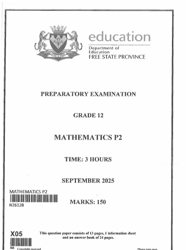 Maths P2 2025 Pdf