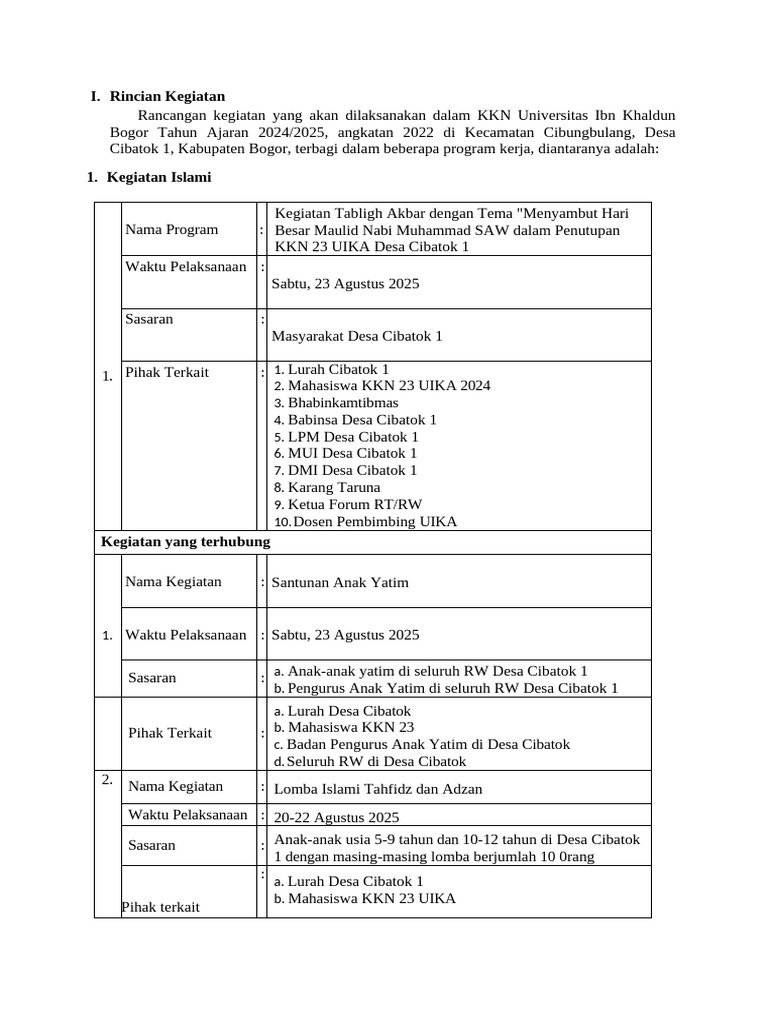 Proker KKN Proposal | PDF