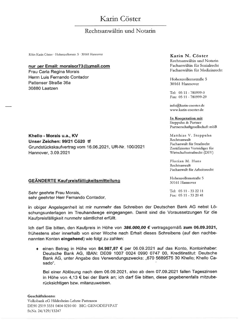 KP Fälligkeitsmitteilung II | PDF