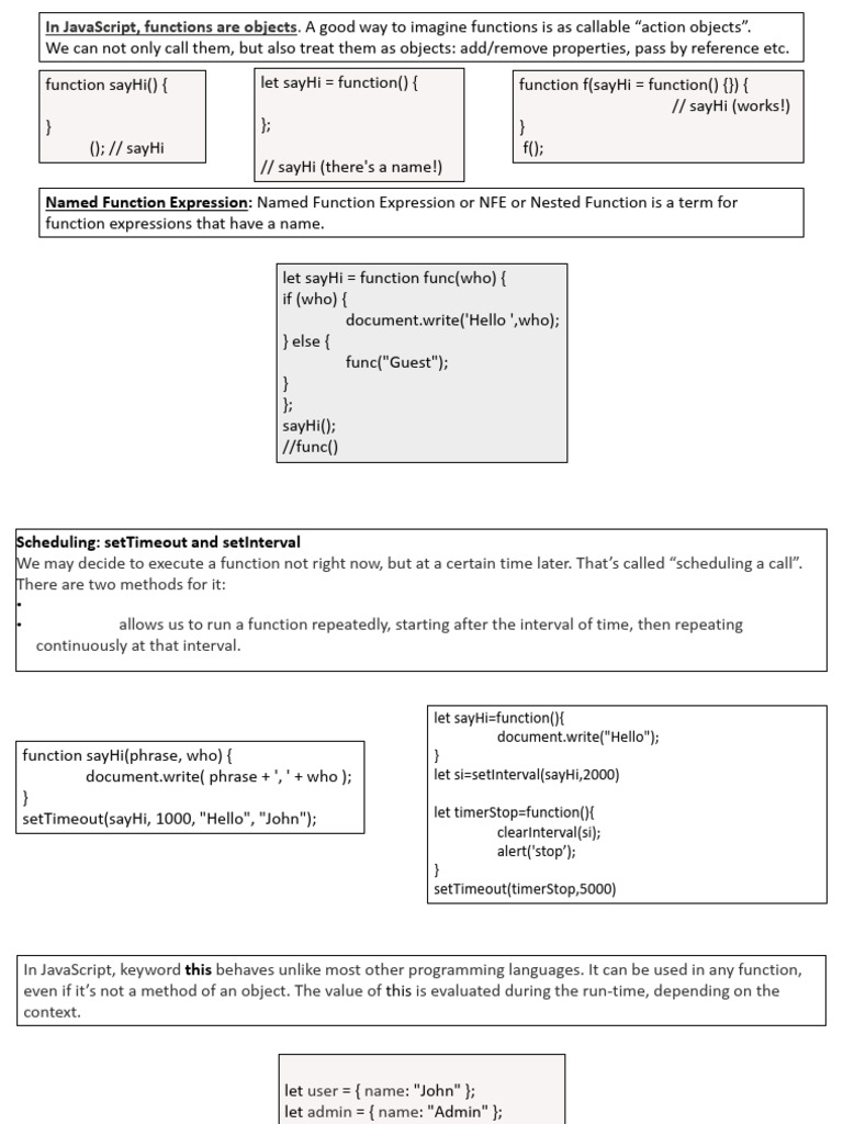 JavaScript Function | PDF | Computer Science | Computer Engineering