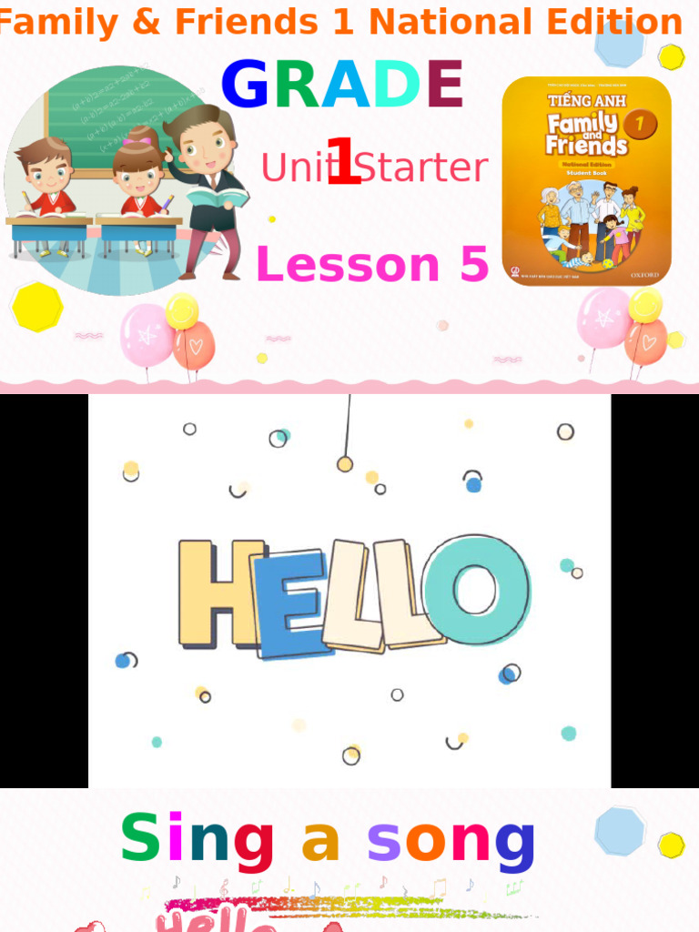 Family & Friends 1: Lesson 5 Activities | PDF