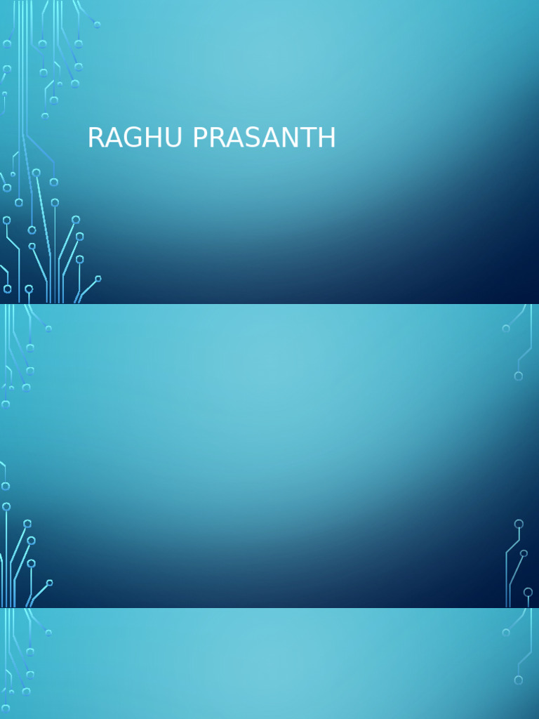 Raghu Prasanth | PDF