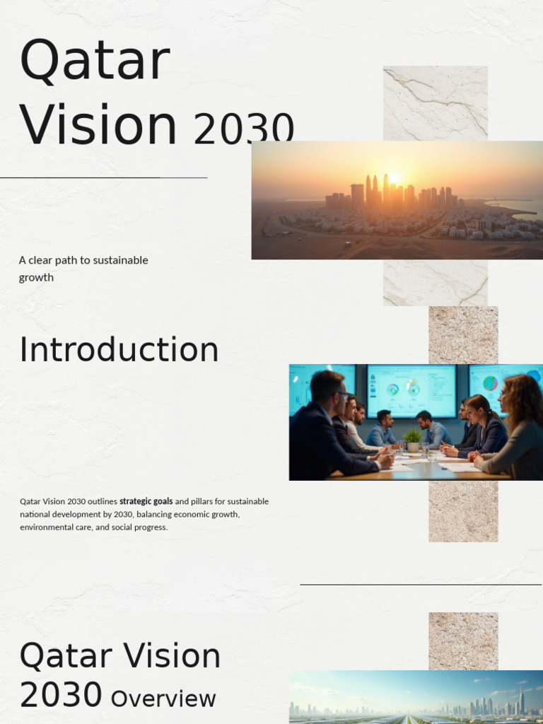 Qatar Vision 2030: Sustainable Growth Plan | PDF