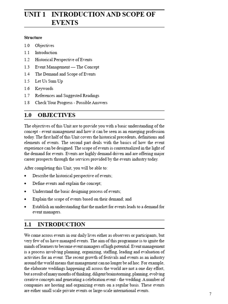 Basics Event Management Unit 1 | PDF | Target Audience | Marketing