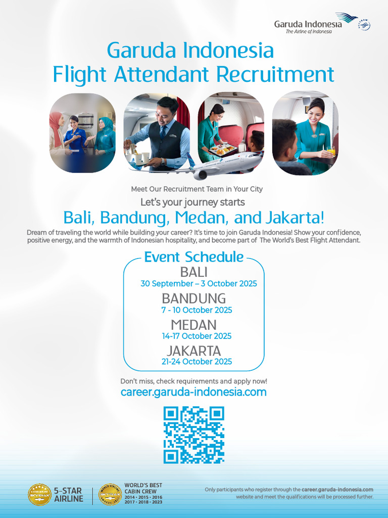 Flyer - Rekrutmen Cabin Crew September 2025 - Poster Cetak | PDF